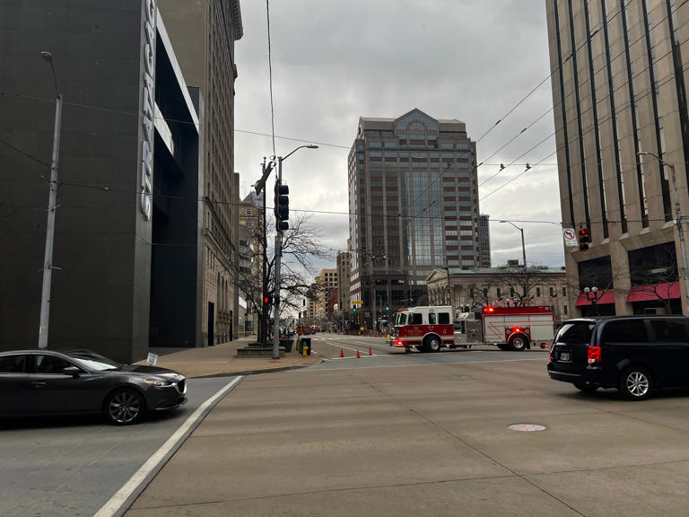 Part of busy road remains closed days after strong winds cause partial ...