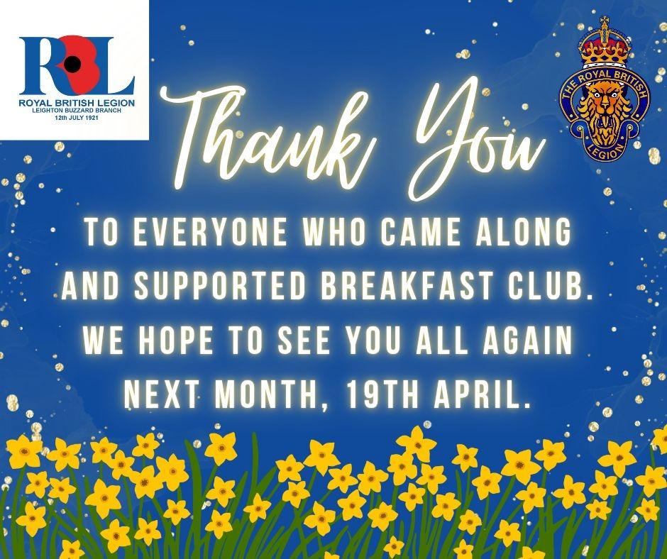 RBL Breakfast Club: Thank you to the community