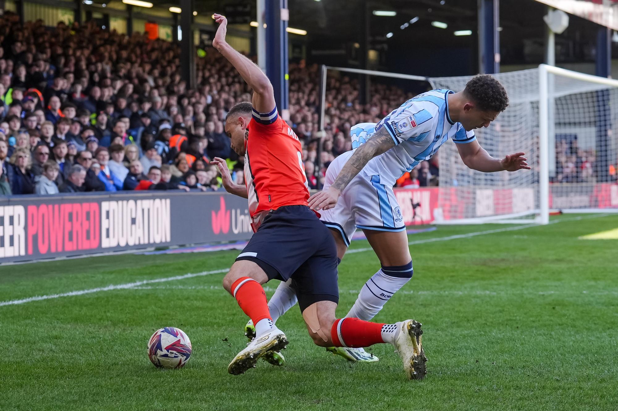 Luton chief hails the bravery shown by Town's 'leader' to put his body ...