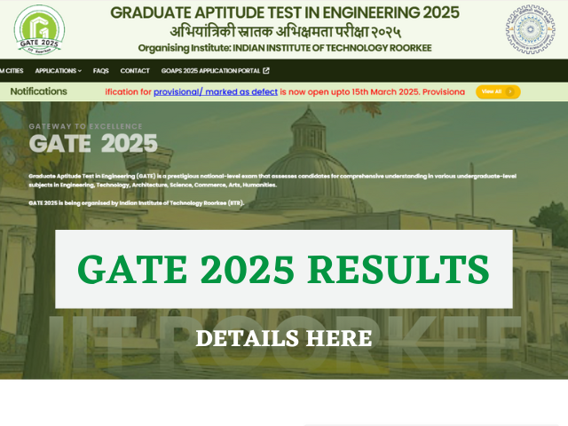 GATE Result 2025 OUT: Check Scorecard at gate2025.iitr.ac.in; Subject Wise Marks, Cut Off