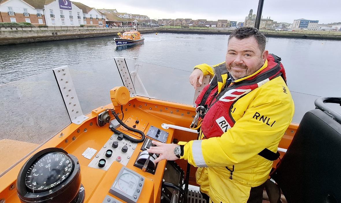Hartlepool RNLI coxswain retires from current role after 40 years service