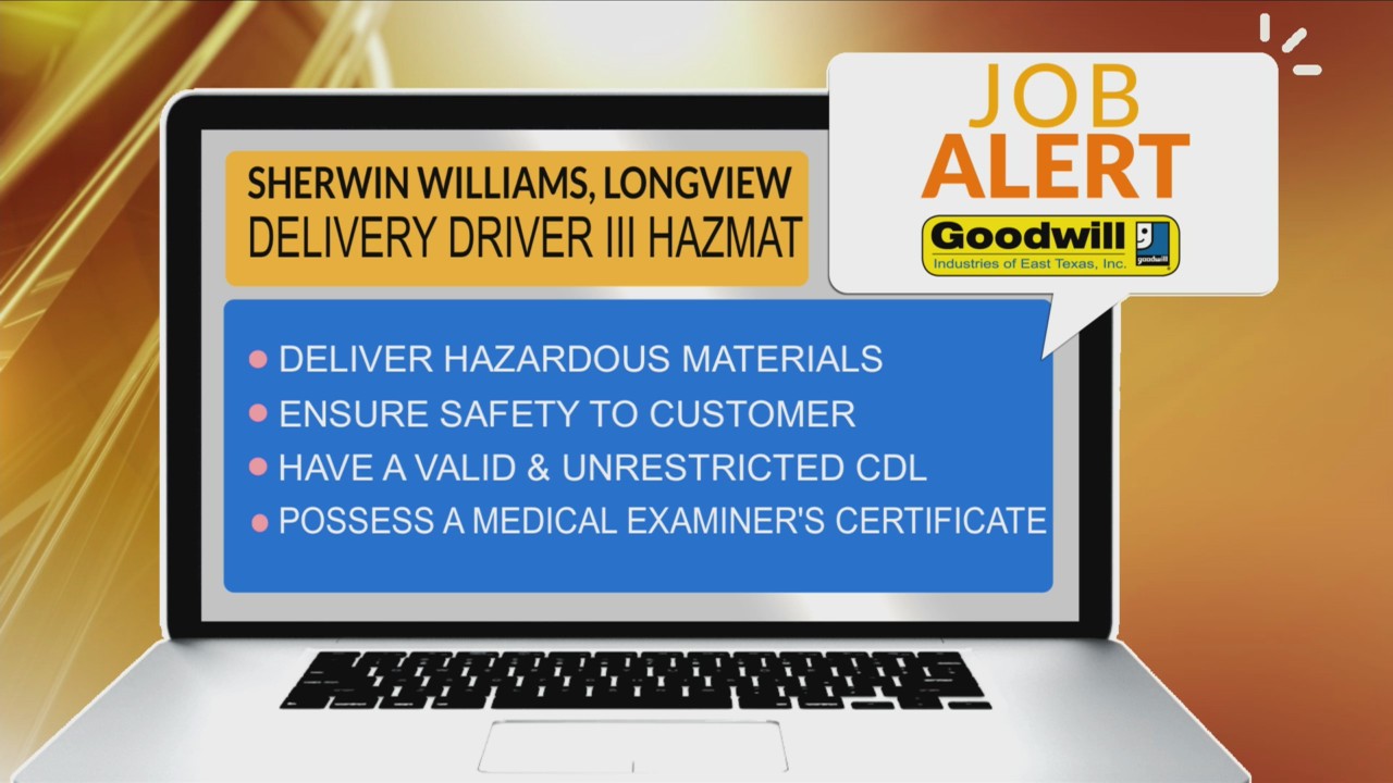 JOB ALERT: Sherwin Williams in Longview is searching for a Delivery ...
