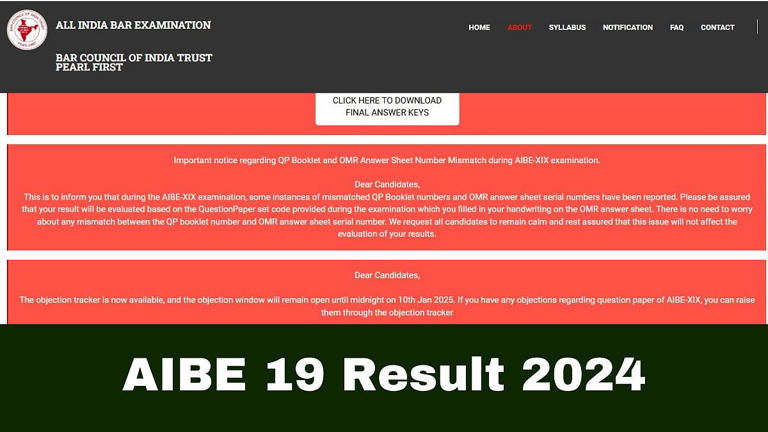 AIBE 19 Result 2024: Bar Council Of India Expected To Release AIBE XIX Scorecard Soon; Check ...
