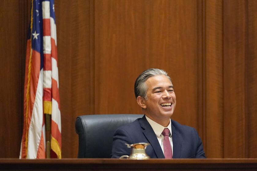 Pondering a run for governor, Atty. Gen. Rob Bonta faces questions ...