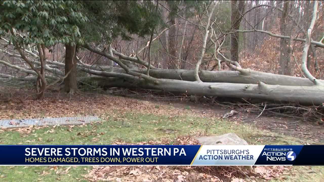 Severe storms knock down trees, damage homes in Westmoreland County
