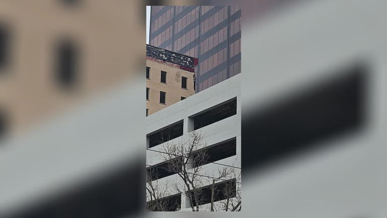 Part of busy road remains closed days after strong winds cause partial ...