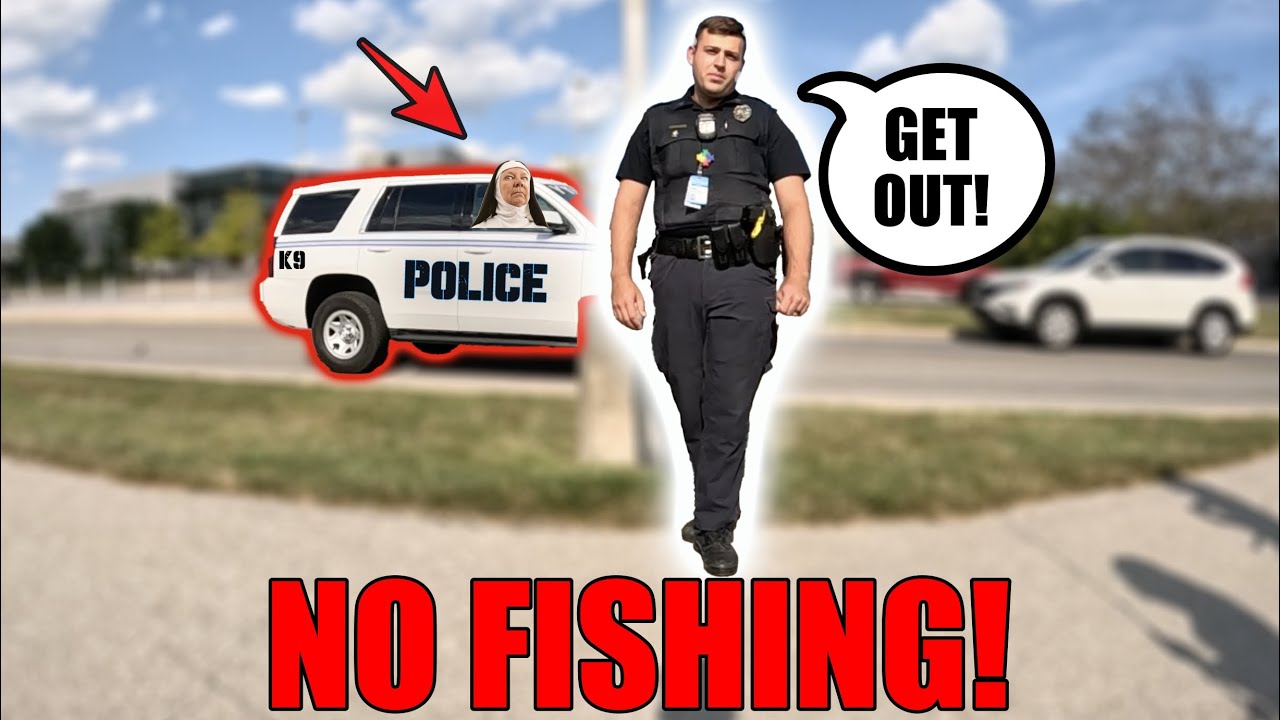 Cops Kicked us out for Fishing... 1V1 Fishing Challenge! (Cops Called)