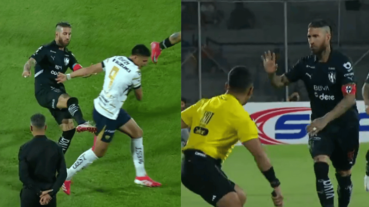 Video: Real Madrid Legend Sergio Ramos Sees First Red Card in Mexico ...