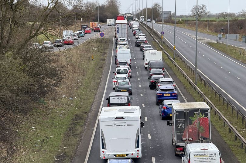 Long A66 delays after vehicle crashes into broken down car