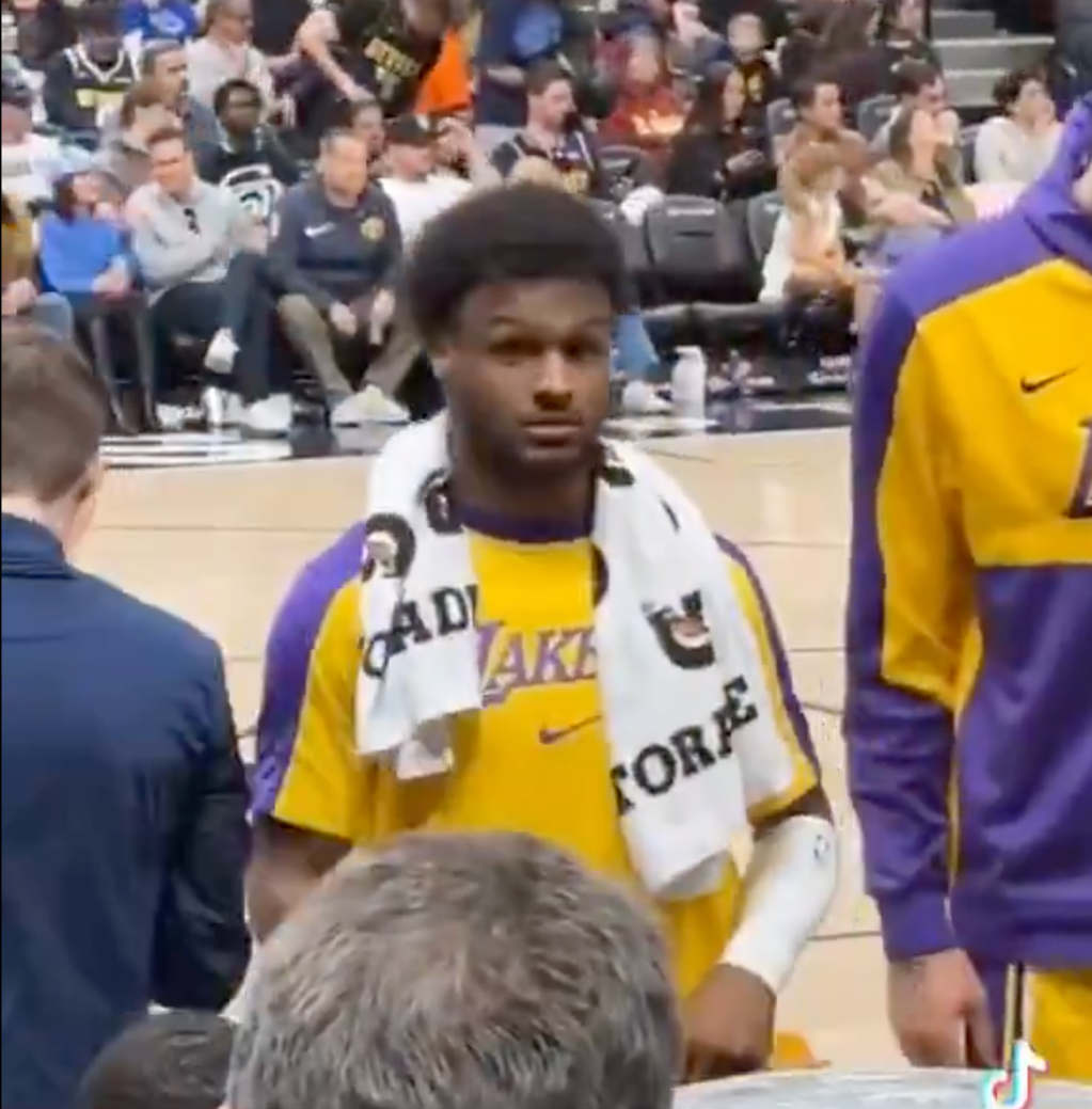 Bronny James hits back at heckler in viral video: ‘Your chain fake’