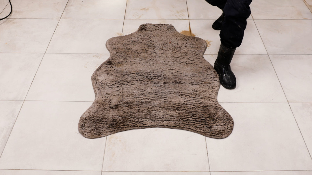 Satisfying Clean Muddy Rug