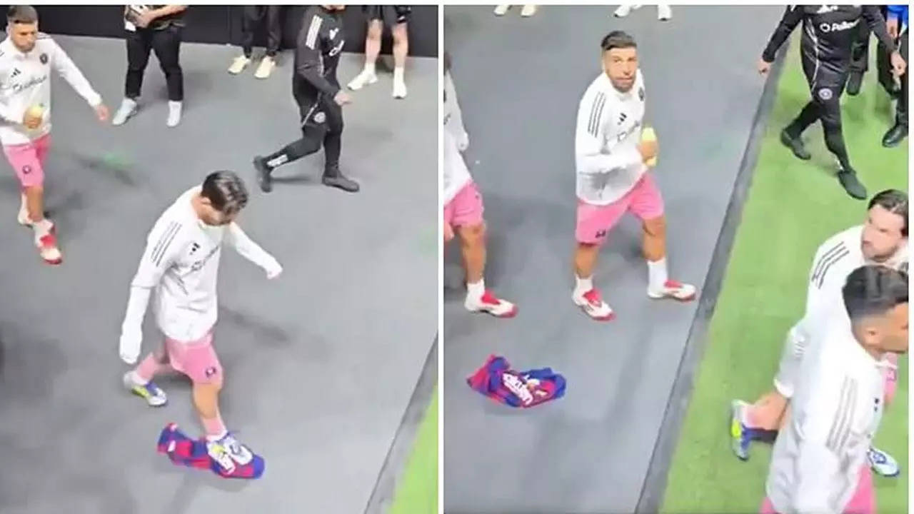 Lionel Messi Steps On Barcelona Jersey, Does Not Pick It Up: 'Cristiano ...
