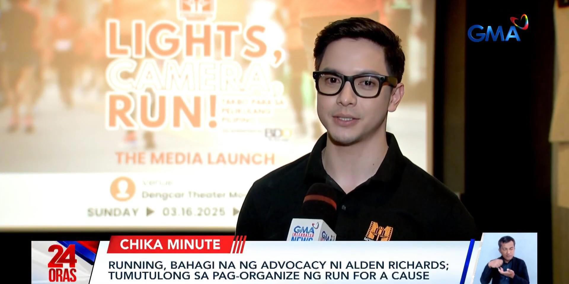 Alden Richards advocates for running, helps organize fun run for a cause Alden Richards advocates for running, helps organize fun run for a cause
