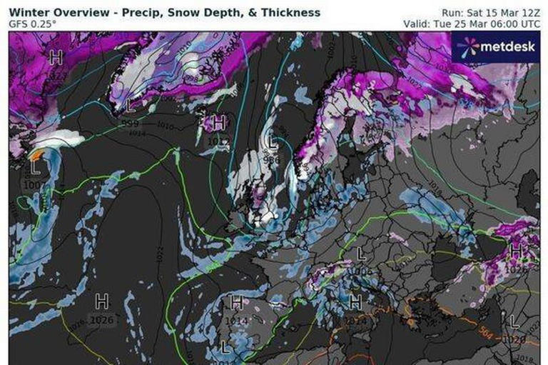 UK snow maps show 33 areas in Scotland to be hit by brutal blizzards as ...