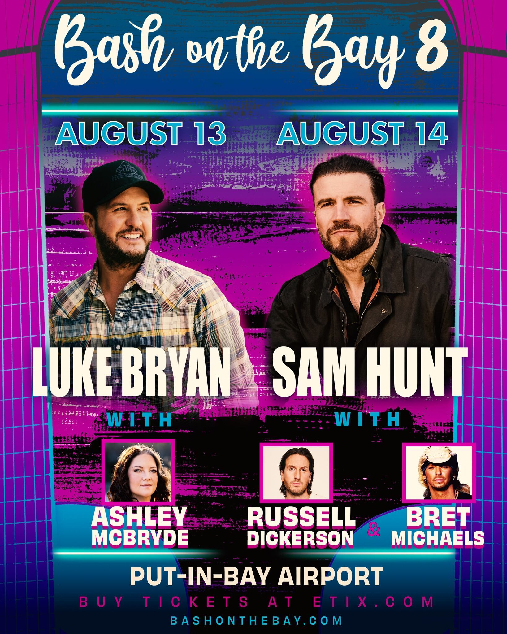 Bash on the Bay Music Fest headliners are Luke Bryan, Sam Hunt