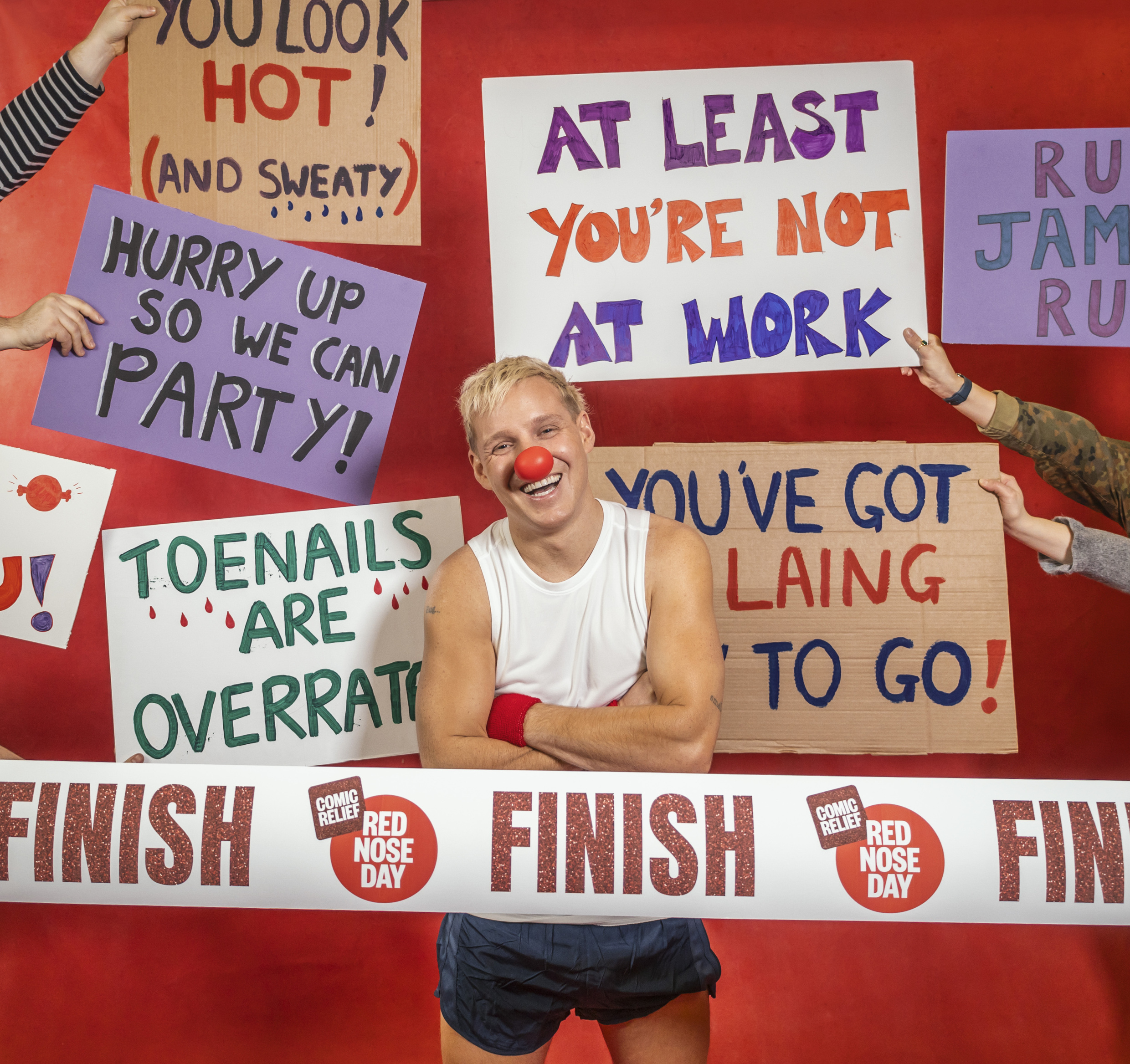 Jamie Laing says he was 'broken' as he completes Red Nose Day ultra ...