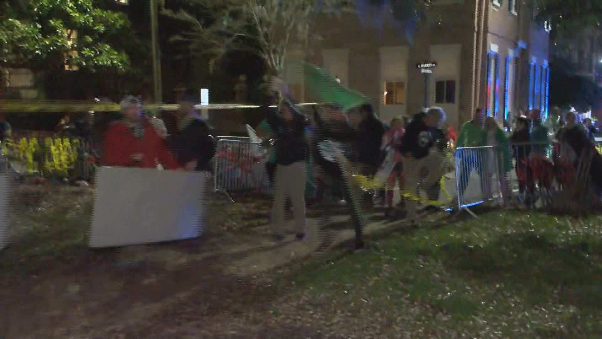 Crowds continue Running of the Squares tradition ahead of St. Patrick’s ...