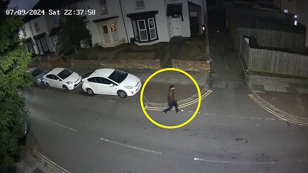 CCTV shows Haider Ali leave the scene shortly after rape attacks