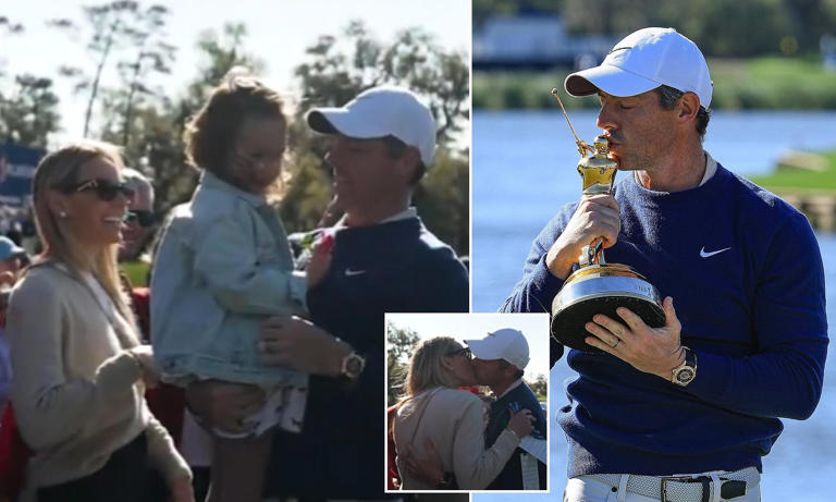 Rory McIlroy celebrates $4.5m Players Championship win with wife Erica ...
