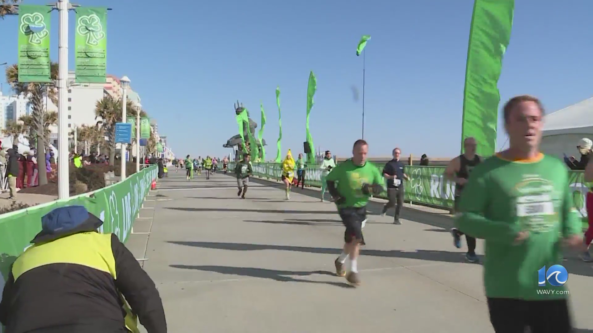 Shamrock Marathon held at the Virginia Beach Oceanfront