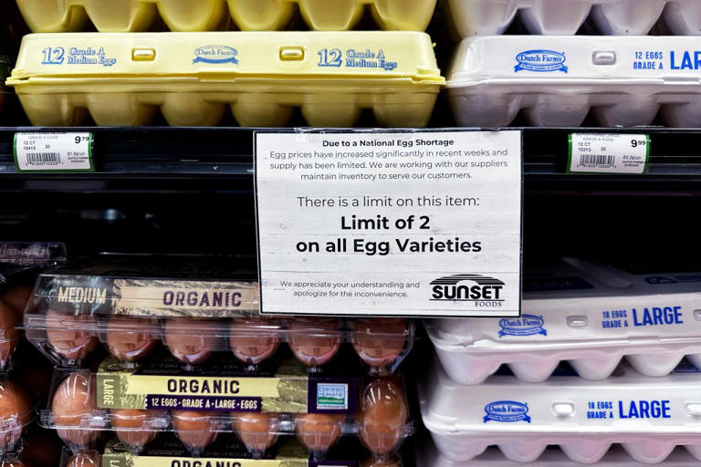 Egg smuggling from Mexico surges as prices in parts of US hit $10 per dozen