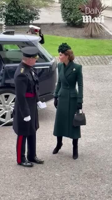 Kate Middleton, Aziz Patrick Günü'nde yeşil elbisesiyle göz kamaştırdı