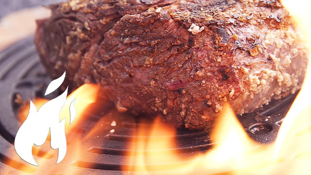 Mega 1.5KG Steak Sandwich Grilled in the Forest – ASMR Style!🔥