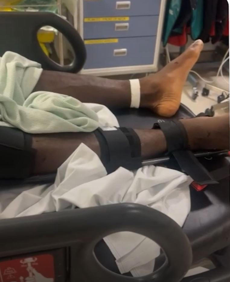 Premier League star releases first horrifying images after near fatal ...