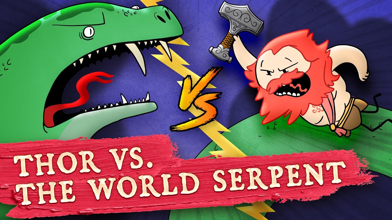 Thor vs. Jörmungandr The World Serpent