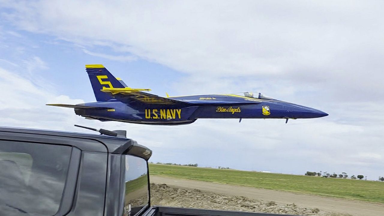 Hair-raising moment fighter jets pass by just a few feet above onlookers