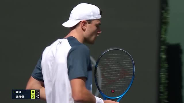 ATP 1000 Indian Wells: J. Draper vs. H. Rune (6-2, 6-2)