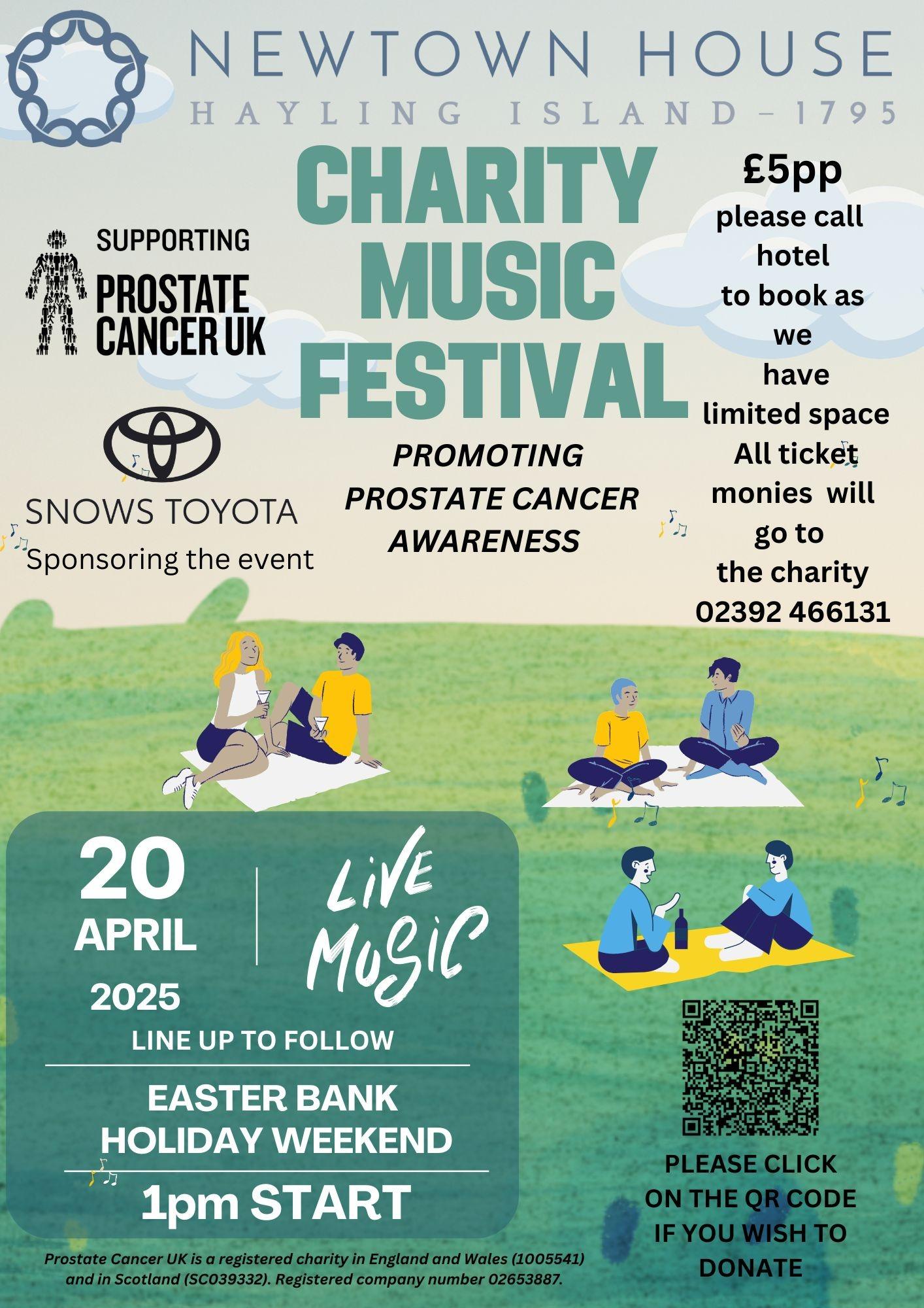 Prostate cancer awareness musical event at Newtown House Hotel