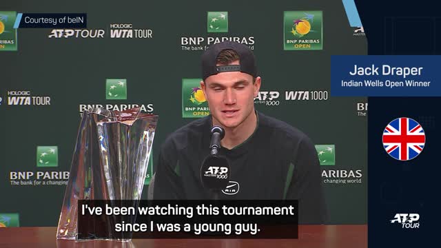 Draper hails 'coming of age moment' after Indian Wells win