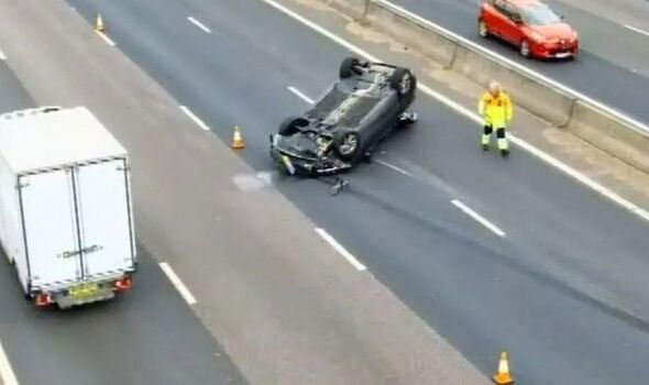 M6 LIVE: Traffic chaos on major motorway as car overturns and one in ... M6 LIVE: Traffic chaos on major motorway as car overturns and one in ...