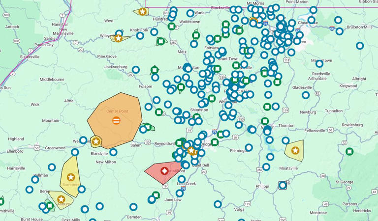 Thousands still without power in NCWV after Sunday’s storms