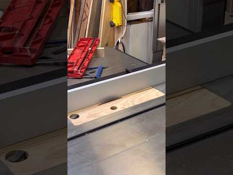 First cut with a zero clearance table saw insert #tablesaw #woodworking ...