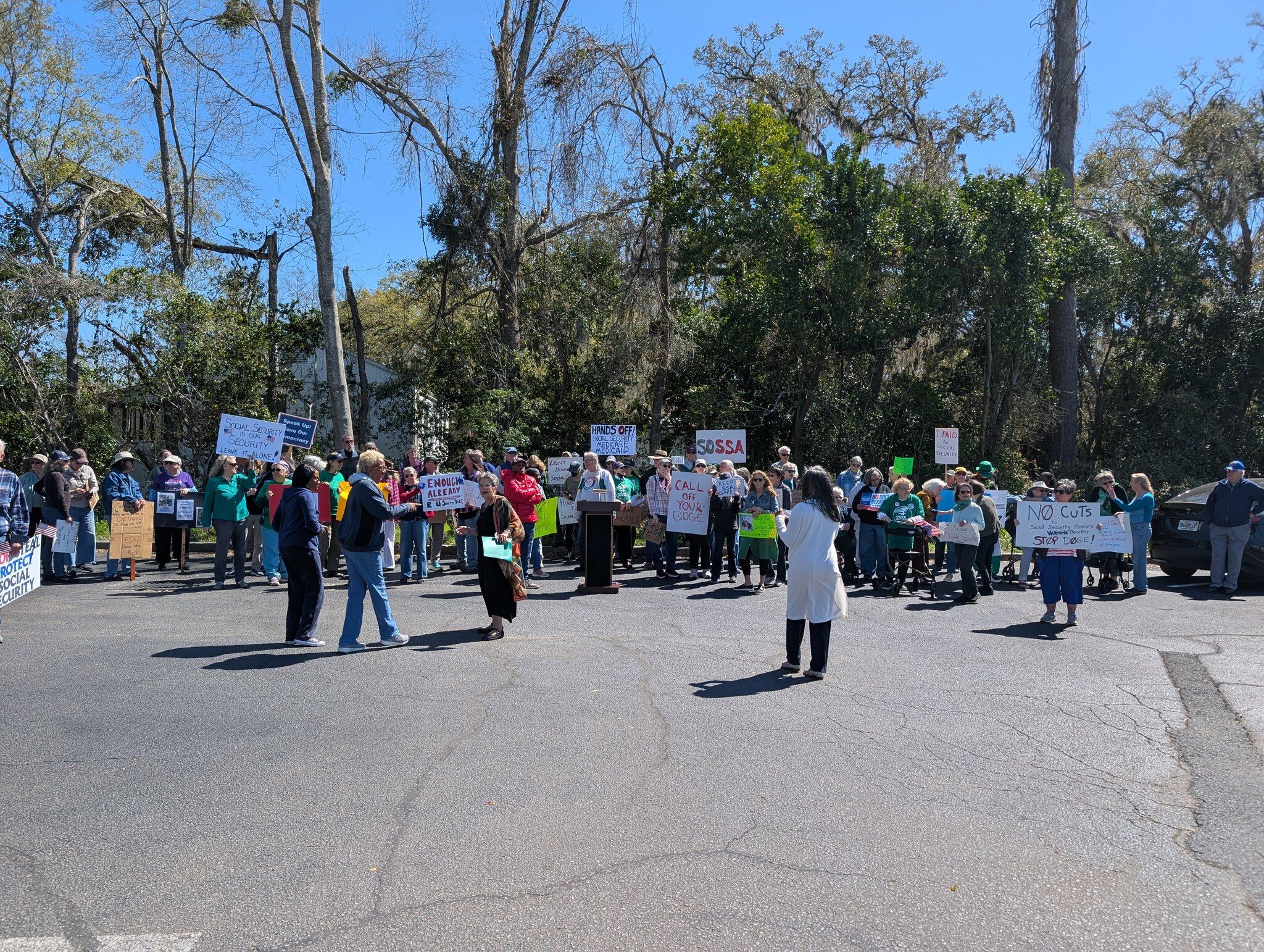 Tallahassee democrats, seniors protest feared Social Security cuts ...