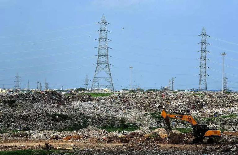 10% biomining completed at Kodungaiyur dump yard