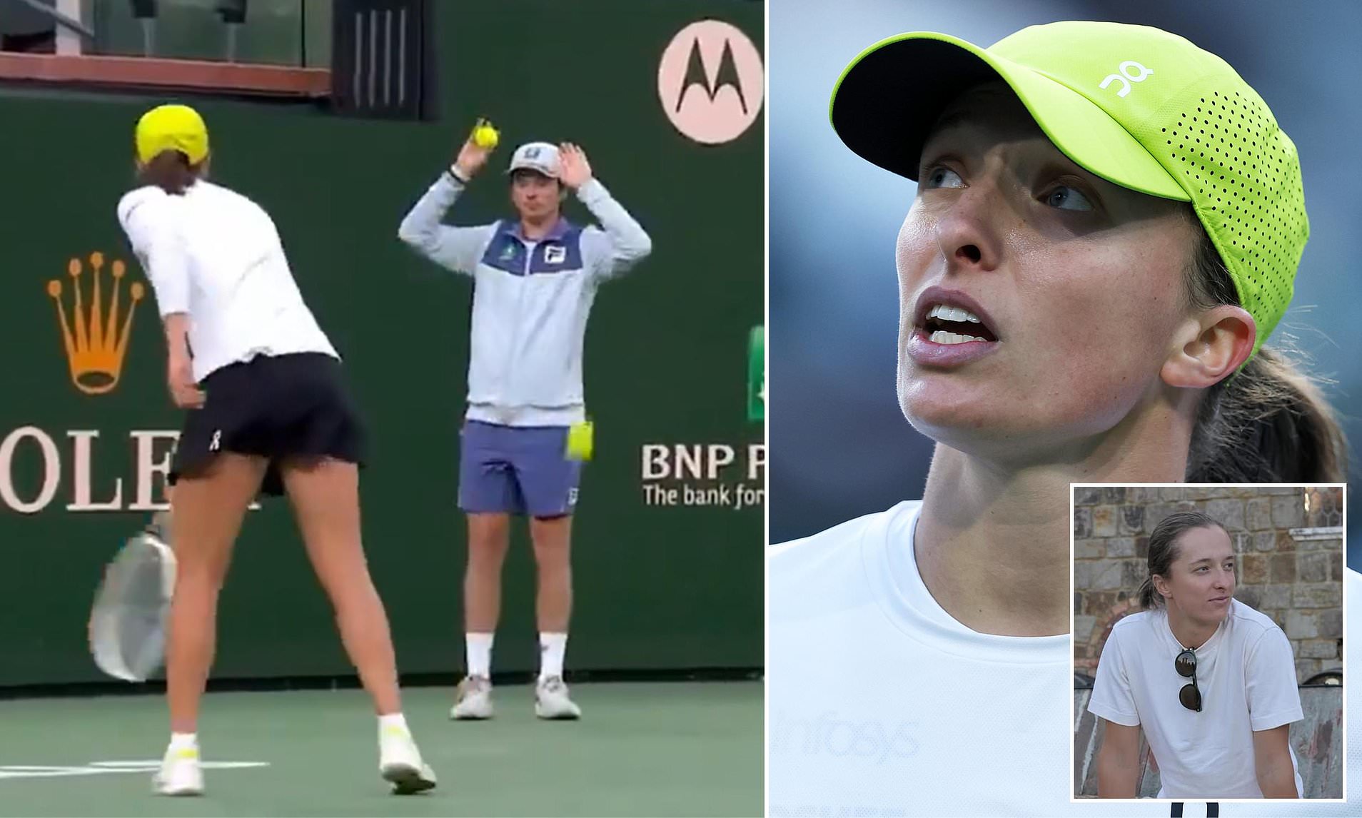 Iga Swiatek breaks her silence after 'unacceptable' behaviour towards Indian Wells ball kid with ...