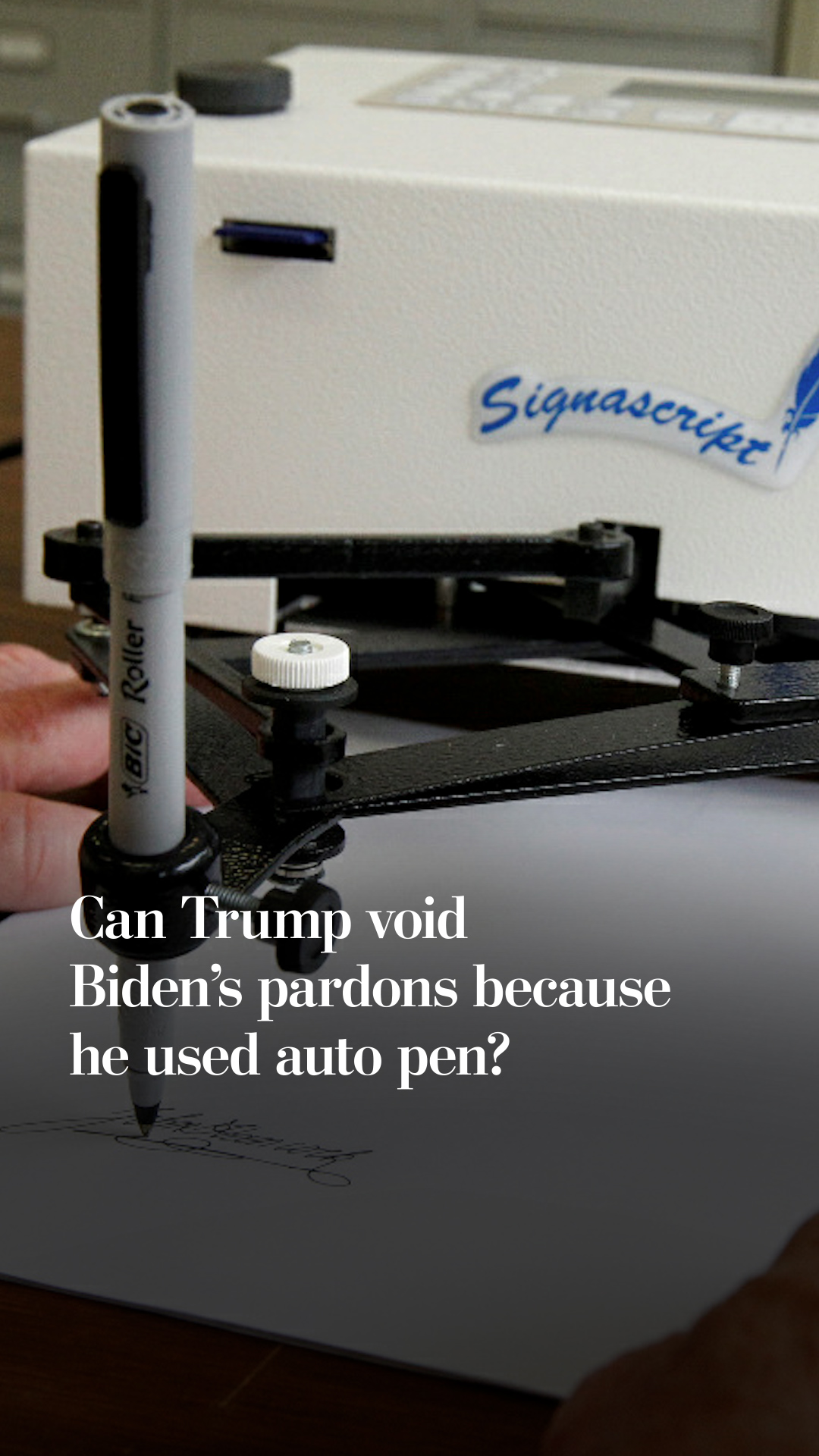 Can Trump void Biden’s pardons because he used auto pen?