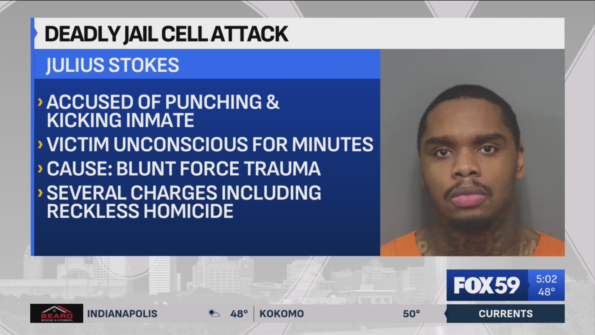 2 charged after inmate dies from brain injury at Plainfield prison