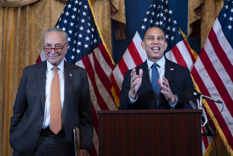 House and Senate Democratic leaders meet following split