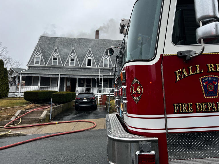 ‘This was their castle’: Flames rip through historic Fall River home