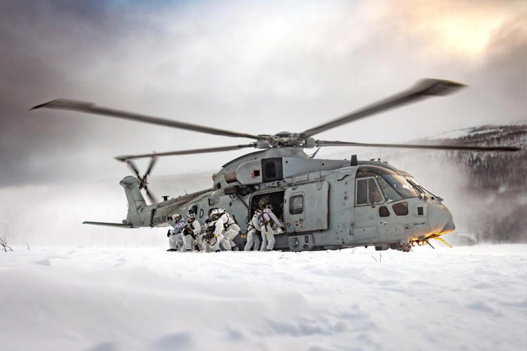 Royal Marine Commando helicopters complete Arctic mission with allies