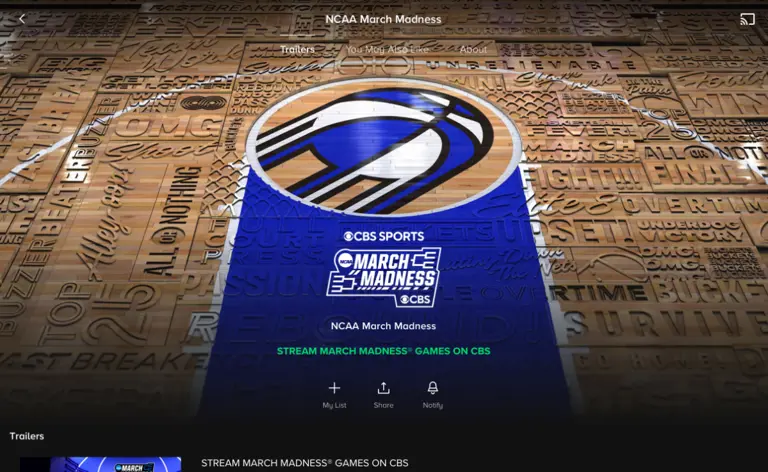 NCAA March Madness games available on streaming services