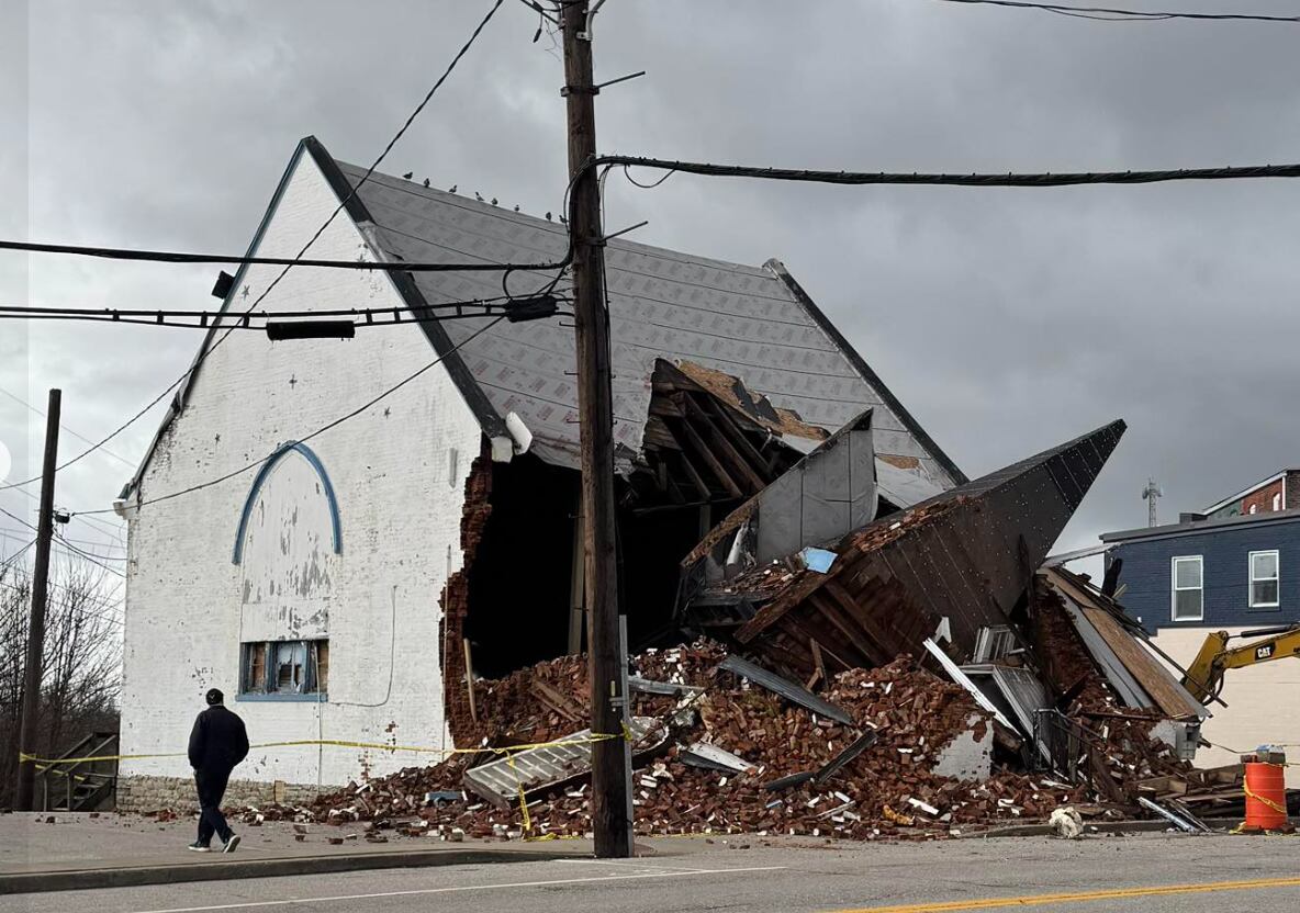 140-year-old church collapses following strong winds, heavy rain