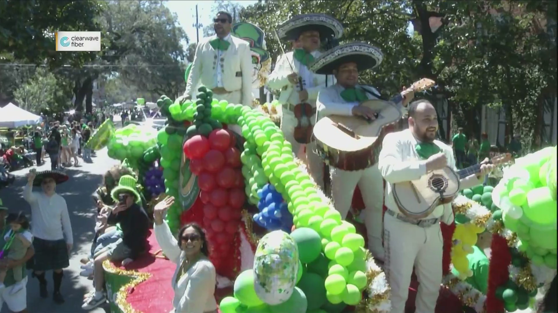 Jalapenos Mexican Grill float 2025 St. Patrick's Day Parade