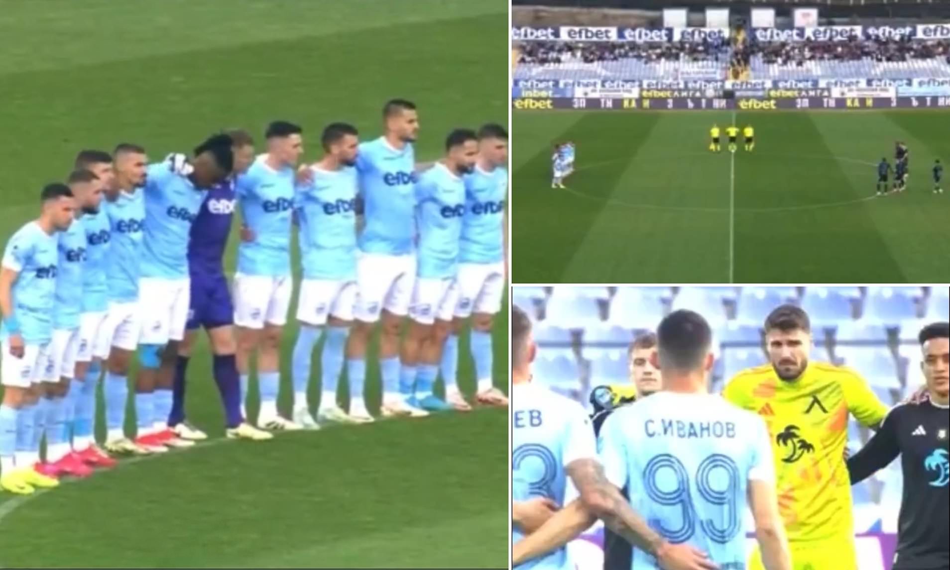 Awkward moment football team is forced to apologise after holding a ...