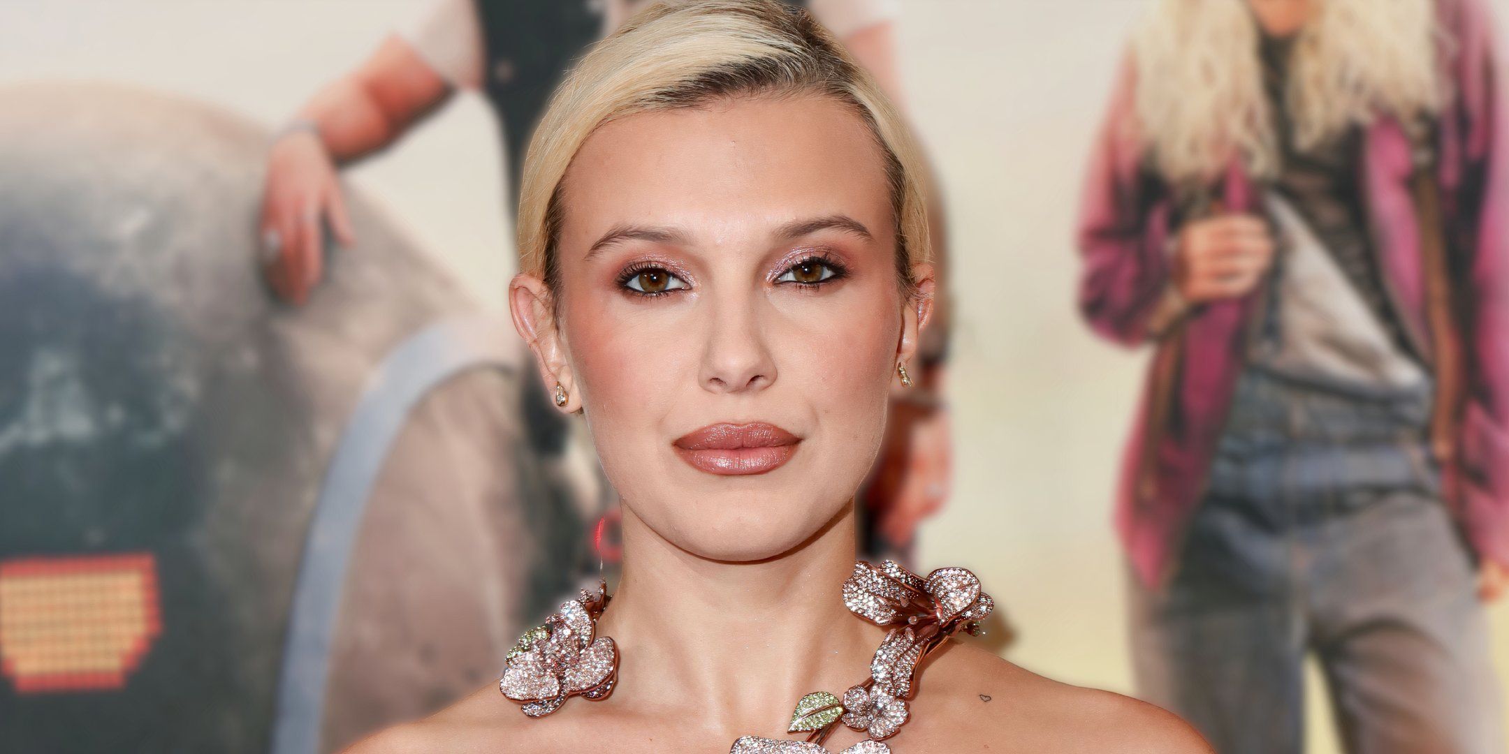 Millie Bobby Brown Steals Bianca Censori's Look In Totally Sheer Dress