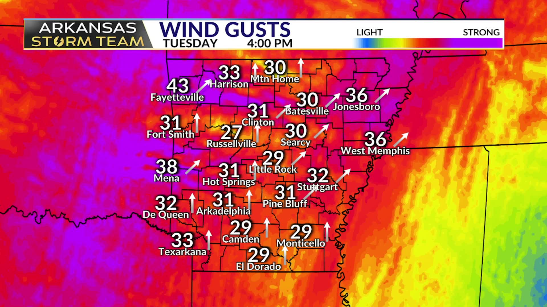 Arkansas Storm Team Forecast